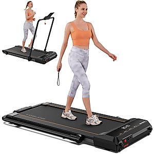 YOSUDA Treadmill,Under Desk Treadmill 3.0HP,2 in 1 Walking Pad Home/Office,Smart Walking Treadmill with App,Walking Jogging Machine with 265 lbs Weight Capacity Remote Control LED Display Black-T200