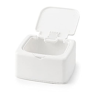 Pop-Up Qtip Holder Restroom Organizer - Q Tip Storage Organizer, Cotton Swab Holder, Q-tip Dispenser - Bathroom Accessories Set for Swabs, Floss, Cotton Balls, Cotton Pads (Single grid)