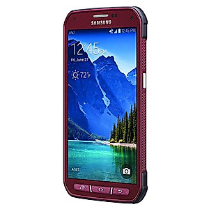 Samsung Galaxy S5 Active G870a 16GB Unlocked GSM Extremely Durable Smartphone w/ 16MP Camera - Ruby Red