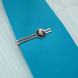 The Circle Game Round Tie Bar Clip Clasp Tack Silver Color Plated