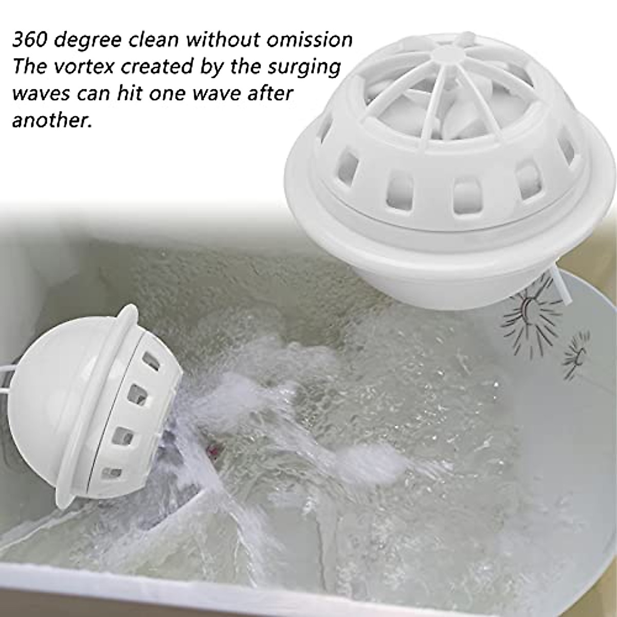 Dishwasher, Portable Dishwasher USB‑Powered with Suction Cup for Kitchen for Restaurant(white)