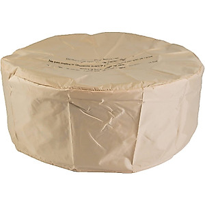 Bluegrass Living HF26900AA Carlisle Propane Fire Pit Table for Patio and Deck Use, MGO Construction, Includes Glass Beads and Protective Cover, 26 Inches, White