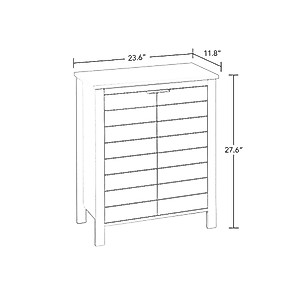 RiverRidge, Gray Madison Two-Door Floor Cabinet, Size