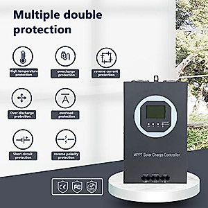 100 Amp MPPT Solar Charge Controller 48V 36V 24V 12V Auto,PV 150V Max Input Solar Panel , 100A Solar Panel Regulator Max Input Power 5000W, for AGM Sealed Gel Flooded Lithium Battery