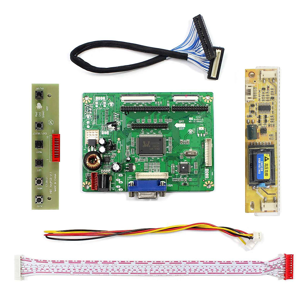 6.5" T-51570GD065J-FW 640x480 2CCFL Backlight 31Pin LVDS Screen Panel VGA LCD Driver Board Controller Kit