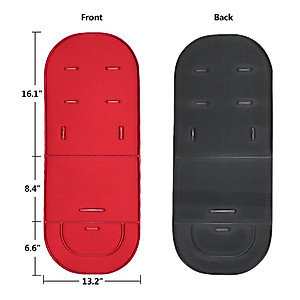 Saftybay Universal Leica Baby Stroller Cushion Seat Liner Breathable Pram Pushchair Mat Pad Solid Color (Purple)