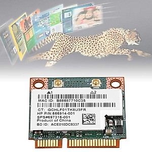 Mini PC-E Wireless Network Card,Bluetooth 4.0 300Mbps 2.4 and 5 GHz Dual-Band PCI-E Wireless LAN Card,Suitable for Broadcom BCM943228HMB,Suitable for Windows 2000/XP/VISTA/7