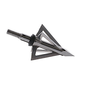 Truglo Titanium X QUADCUTTER 4 Blade 100 Grain Sharp Durable Fixed-Blade Hunting Crossbow Broadheads with Grade 5 Titanium Ferrule & Stainless Steel Blades - Spare Set of Blades Included