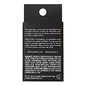 e.l.f. No Budge Cream Eyeshadow, 3-in-1 Eyeshadow, Primer & Liner With Crease-Resistant Color & Stay-Put Power, Vegan & Cruelty-Free, Sahara