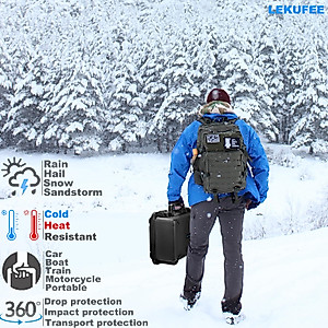 Lekufee Waterproof Carrying Case Compatible with DJI Mavic 3 Pro/DJI Mavic 3 Classic/DJI Mavic 3/Cine/Combo/DJI RC Pro/DJI RC/RC N1/Goggles 2/Integra/DJI Motion/RC Motion 2 and Accessories(Case Only)