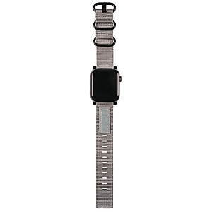 URBAN ARMOR GEAR UAG Compatible Apple Watch Band 42mm/41mm/40mm, iWatch Series 10/9/8/7/6/5/4/SE 2/SE, High Strength Nylon Weave Replacement Strap, Nato Grey