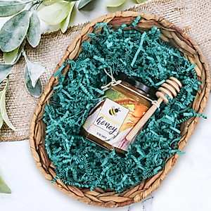 MagicWater Supply Crinkle Cut Paper Shred Filler (2 LB) for Gift Wrapping & Basket Filling - Teal