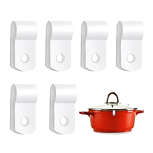 6pcs Dutch Oven Lid Protector Clips, Cookware Protector Replacement Clips Stacking and Storage Plastic Bumpers Protective Clips for Dutch Oven Pots