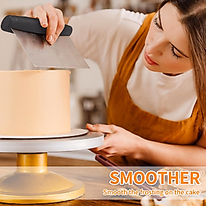 ALLTOP Bench Scraper & Chopper for Kitchen - Ideal Baking Essential Utensil,Stainless Steel Pastry/Dough/Food Cutter Tool for Cake Pizza Bread,Grilling,Cooking - 1 Pack