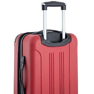 Travelers Club Chicago Hardside Expandable Spinner Luggages, Red, 5 Piece Set