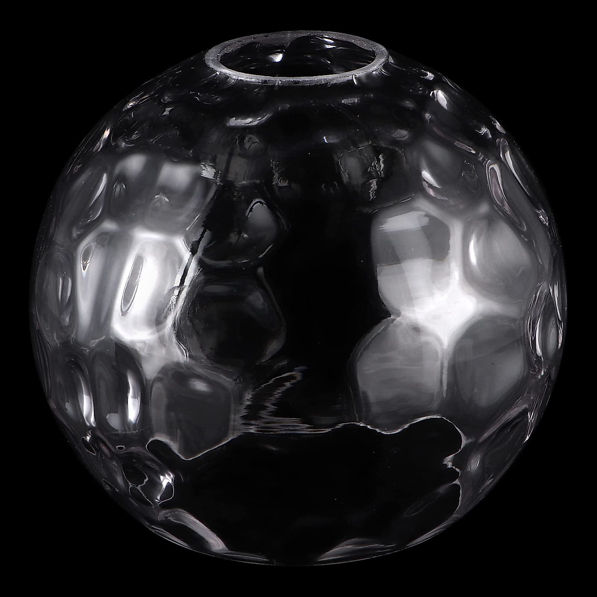 Skelang Hammered Glass Shade, Globe Lampshade with 1-5/8" Fitter Opening, Fixture Replacement Globes for Pendant Light, Lamp, Wall Sconce