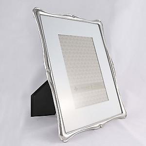 Lawrence Frames 710280 5 by 7-Inch Silver Metal Romance Picture Frame, Matted, 8x10