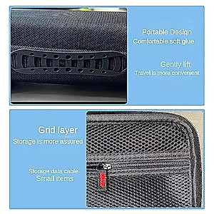 Voikoli Protective Eva Hard Shell Case Compatible with ASUS ROG Ally 7" 120Hz Gaming Handheld,Shockproof,Stylish and Durable (Black -a)