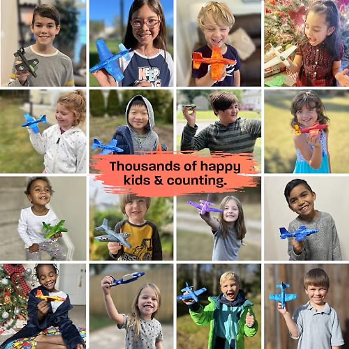 Foam Glider: Easter Basket Stuffers for Toddler to Teens - Fun Safe & Easy to Throw Girl Toys & Boy Sports Toys Age 4 5 6 7 8 9 10 11 12 - Unique Toy Easter Gifts for Girls & Outdoor Games for Kids