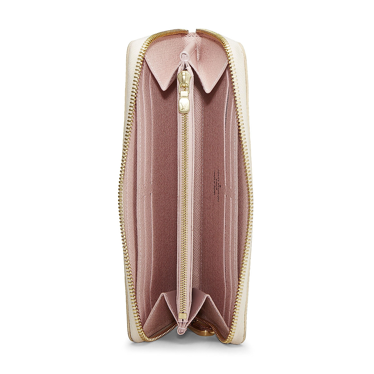 Louis Vuitton, Pre-Loved Damier Azur Trunk Clemence Wallet, White