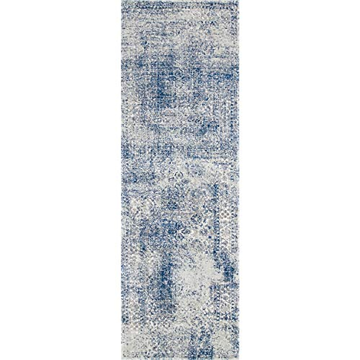 nuLOOM Vintage Willena Runner Rug, 2 ft 6 in x 14 ft, Blue