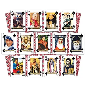 Holy Playing Cards: Saints Edition | Premium Card Deck Featuring The Saints