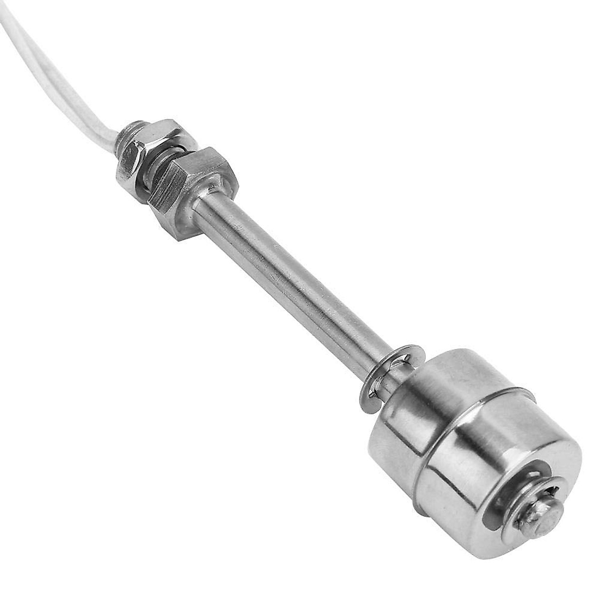 Liquid Level Sensor,Water Level Switch,0~220V Stainless Steel Liquid Water Level Sensor, Stainless Steel Switch, Switch for Pool Can 100mm, Suitable for Most Power Source