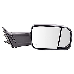 Trail Ridge Tow Mirror Power Folding Heated Signal Puddle Black Pair Set for Ram