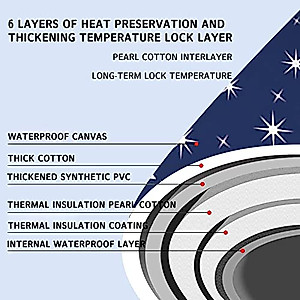 Portable Foldable Bathtub, 48" Freestanding Soaking Bath Tub for Adults, Separate Family Bathroom SPA Tub, Folding BathTub for Adult, Efficient maintenance of Temperature, Ideal for Hot Bath Ice Bath