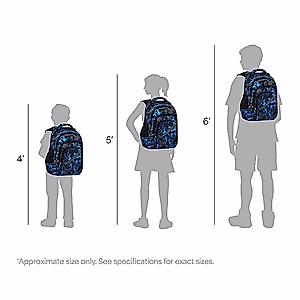 MYGOO Boys Vibrant School Backpack | Archibald Collection | 17" Tall 24L | Camo Blue