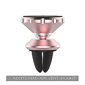 CyberTech 2X Pack Universal Magnetic Air-Vent Car Mount with Dash Mount Holders for iPhone, Samsung Galaxy S Series, Note, HTC, Motorola, Google Nexus, Nokia,Blackerry,and Droid Smart Phones/GPS