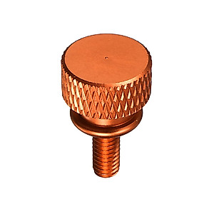 uxcell Computer PC Case M4x10mm Shoulder Type Knurled Thumb Screw Orange 10pcs