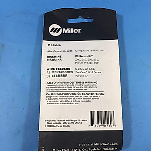 Miller Electric Drive Roll Kit,V-Knurl (79606)