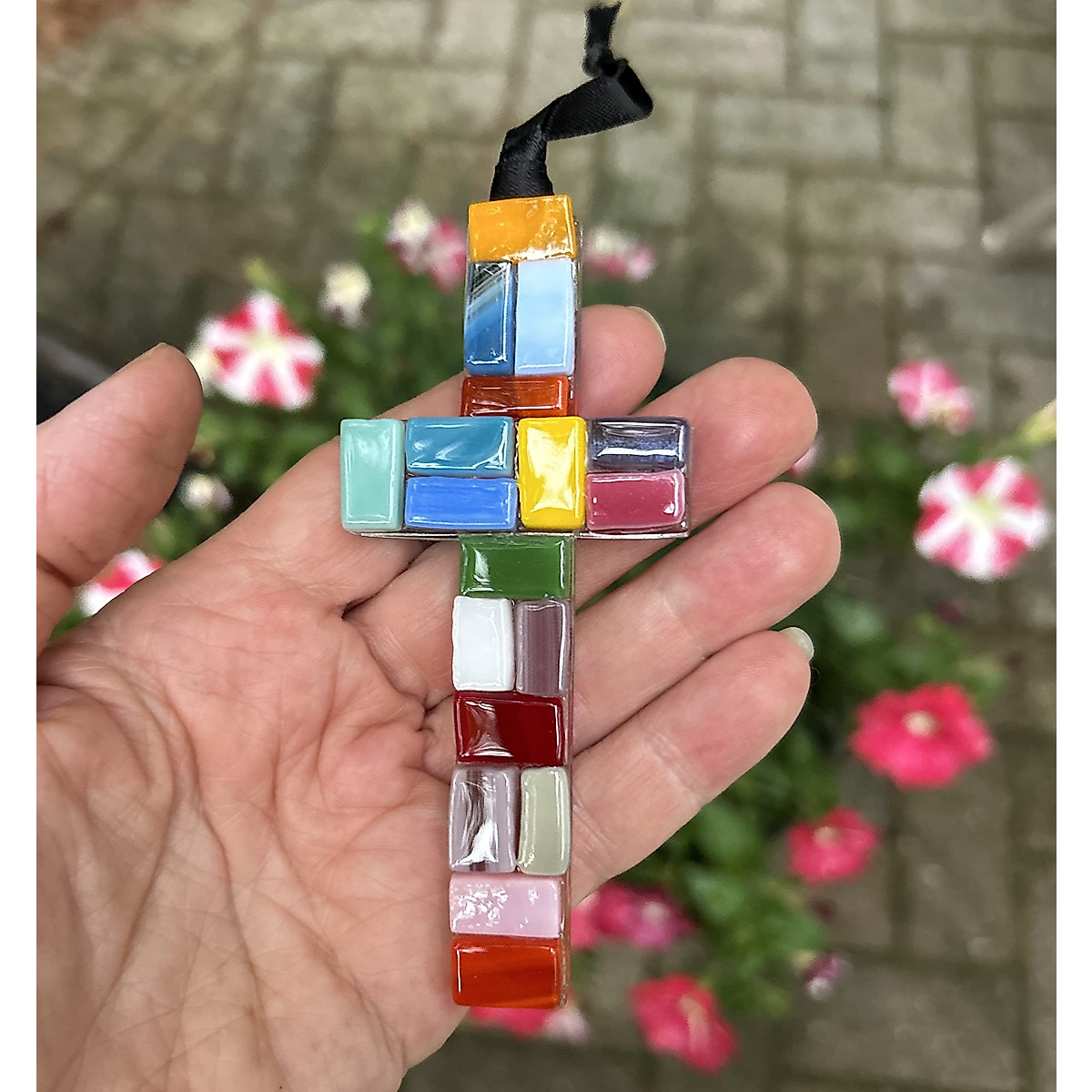 Inspirational Gift: Handmade Mosaic Glass Gift Cross
