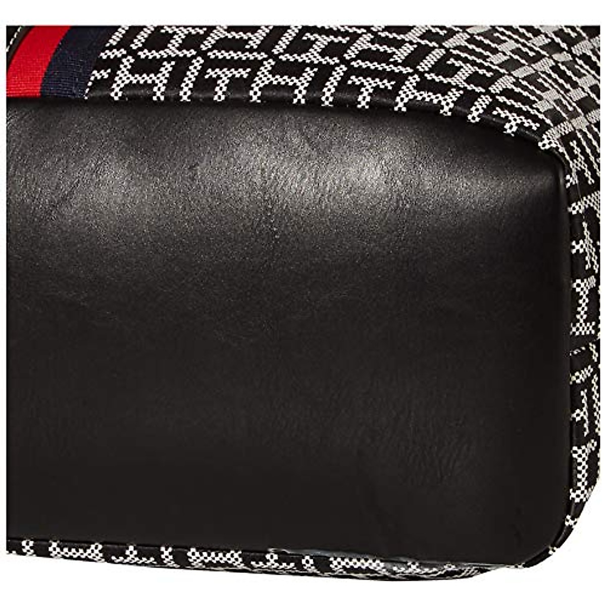 Tommy Hilfiger Jaden Satchel Crossbody Bag, Black/White