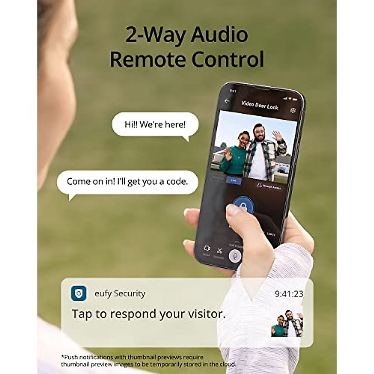 eufy Security S330 Video Smart Lock, 3-in-1 Camera+Doorbell+Fingerprint Keyless Entry Door Lock,BHMA, WiFi Door Lock,App Remote Control,2K HD,Doorbell Camera with Chime,No Monthly Fee,SD Card Required
