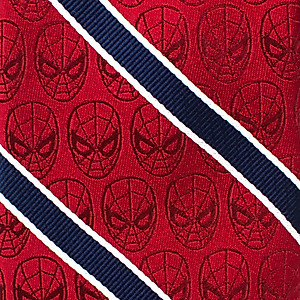 Cufflinks Inc. Spider-Man Red and Navy Stripe Men's Tie