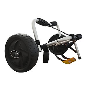 Onefeng Sports 100LBS Kayak Cart Canoe Carrier Trolley for Carrying Kayaks,Canoes,Paddleboards with Plastic Wheels