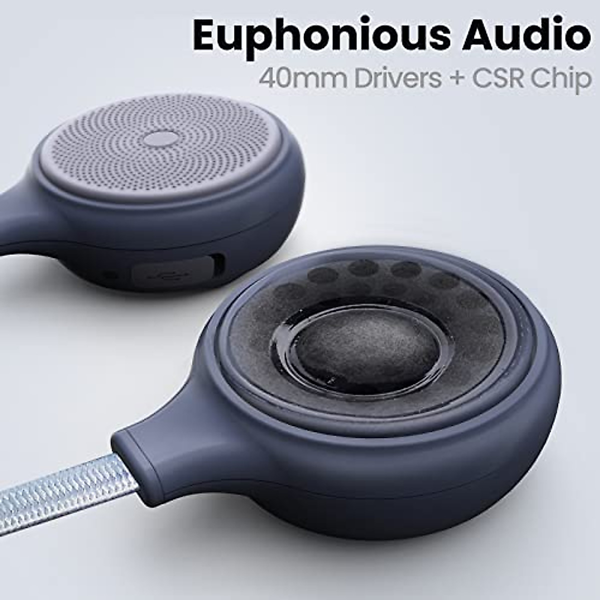OutdoorMaster Wireless Bluetooth 5.0 Helmet Drop-in Headphones HD Speaker Chip Compatible with Audio-Ready Helmet with Built-in Mic for Motorcycling Easy Control Buttons IP45 Sweat-Resistance