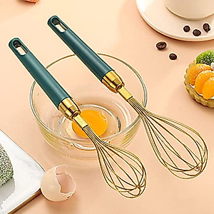 Egg Beater Food Mixer Egg Stainless Steel Material Buttercream Whisk Mixer Kitchen Utensil Cooking Tools 2 Sizes Egg Beaters Manual Kitchen Stainless