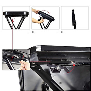 SF-001 | Folding Salon Tray | Tray Station Black on Wheels | Hair Salon Accessories