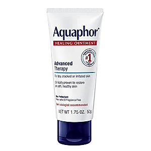 Eucerin Aquaphor Healing Ointment Dry, Cracked and Irritated Skin Protectant, 1.75 Oz Tube, 2 pack