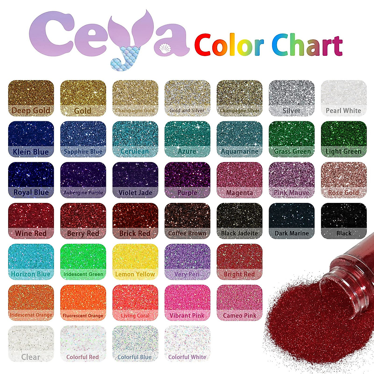 Ceya 3.5oz/ 100g Ultra Fine Glitter Powder Black Glitter 1/128” 0.008” 0.2mm for Slime Epoxy Resin Craft Tumbler Jewelry Nail Art Festival Makeup Scrapbook Painting Wedding Cards