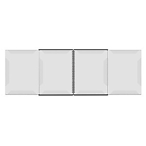 RAUYIVANY Music Folder, Sheet Music Folder, Office Folder, writable, Spiral Binding, A4 Size 40 Pockets, Also Used for Writing, Drawing and modifying and Storing Files (Black)