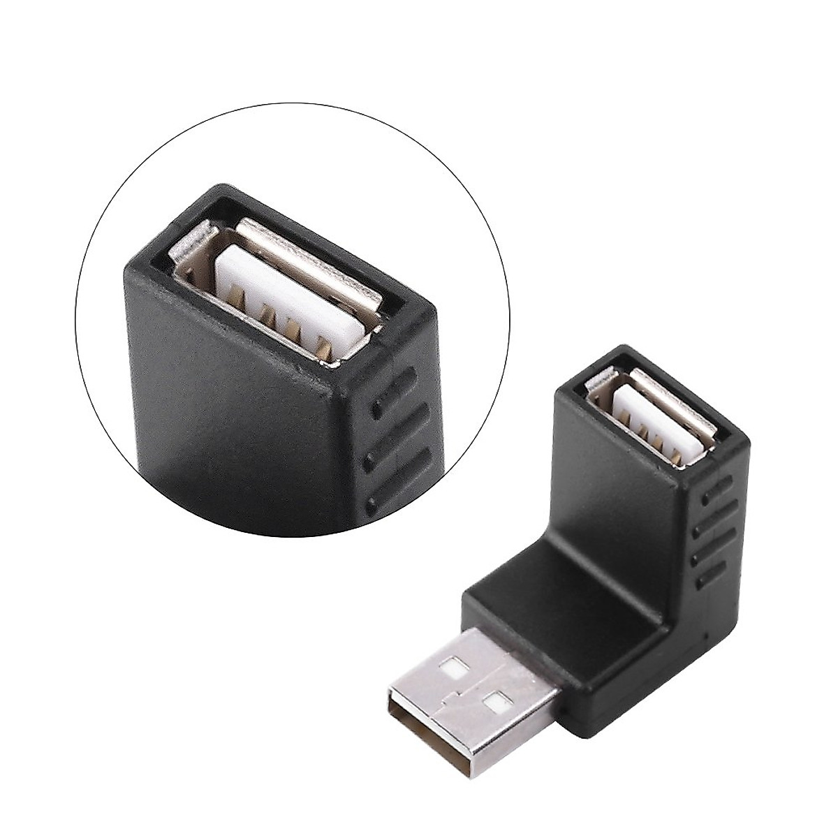 Heayzoki USB Male to Female, USB Female USB Female Adapter, USB Micro to USB A, OTG Adapter Converter for Computer Tablet PC Mobile Phone -40 Pack
