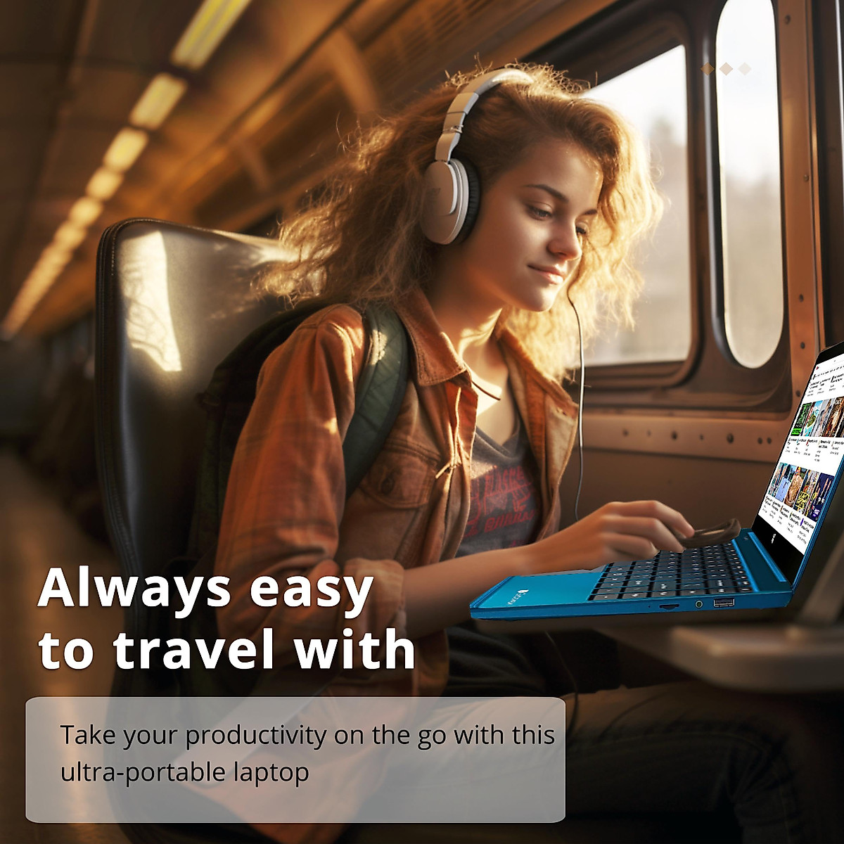 Gateway 14.1" Ultra Slim Laptop, IPS FHD Display, Intel i5-1135G7 Processor, 16GB RAM, 1TB PCIe SSD, Intel Iris Xe Graphics, Camera, Fingerprint Scanner, Bluetooth, Blue, Win 10, 32GB USB Card