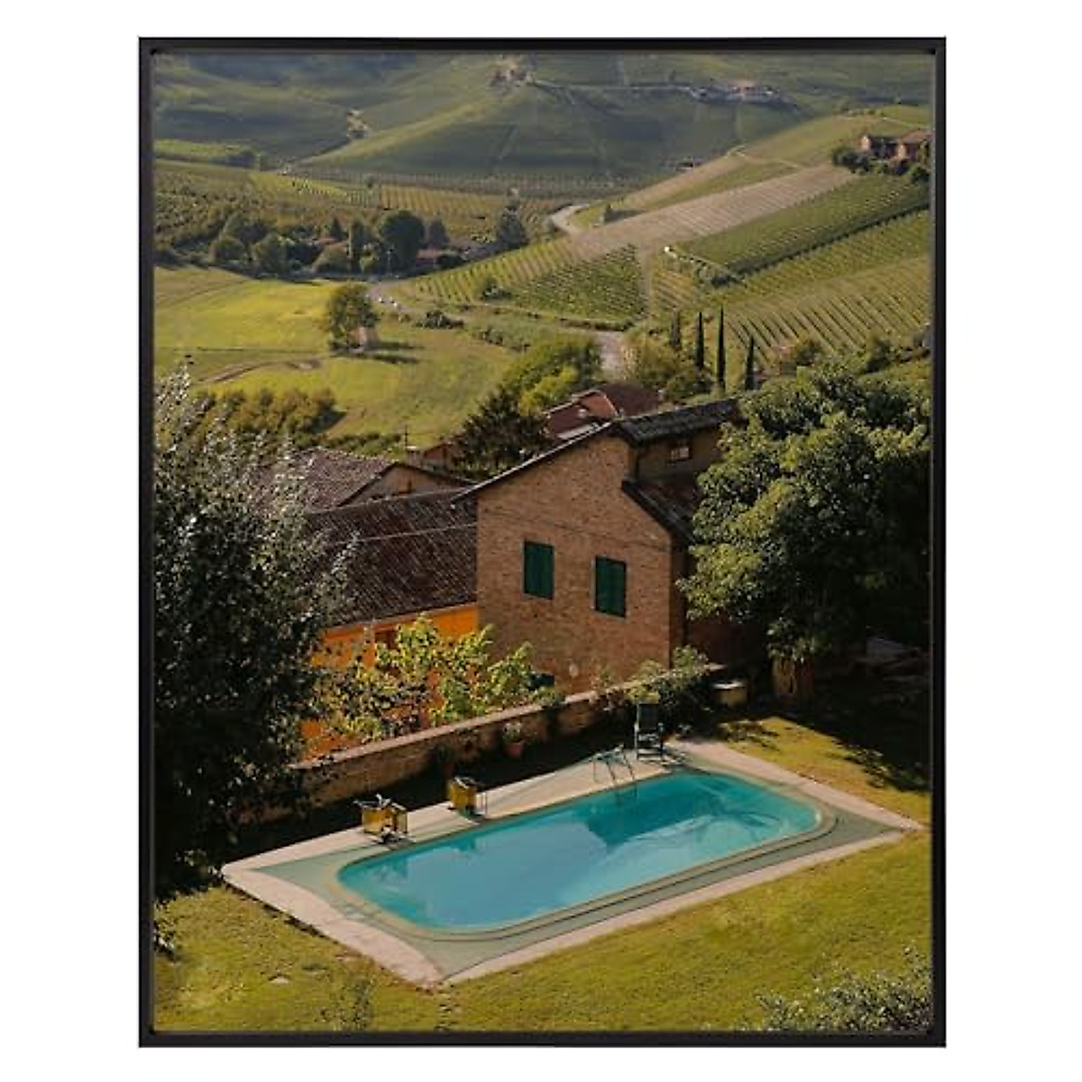 AUEAR, 16x20 Picture Frame - Display Photos 11x14 with Mat or 16x20 Without Mat - Aluminum Metal Pictures Frame for Wall Mounting - Real Glass (Black)