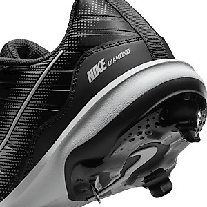 Nike Alpha Huarache Varsity 4 Low Metal Baseball Cleats Black | Gray Size 11.5 Medium