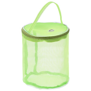 PATIKIL Yarn Storage Bag, Portable Crochet Knitting Bag Case Skein Ball Holder Mesh Basket Organizer Tote for Sewing Craft Projects, Green