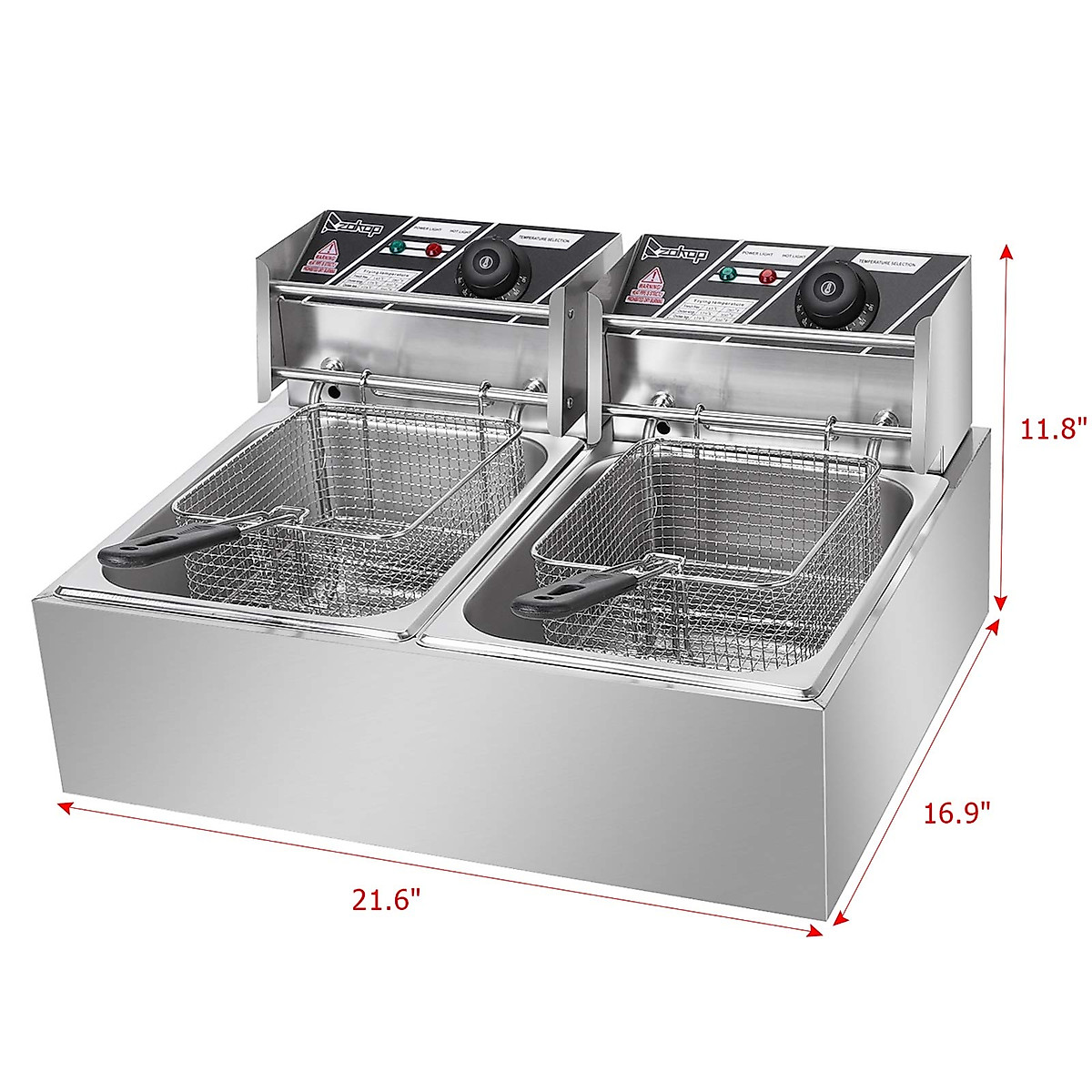 Electric Deep Fryer for French Fries and More Temperature Control